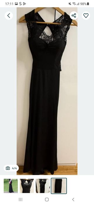Rochie lumga neagra Targu Neamt • OLX.ro
