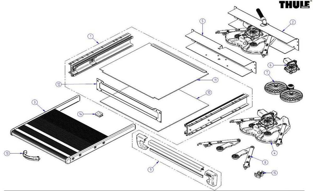 Thule Step 550 treapta G2 rulota 12V Slide-Out defecta Bucuresti ...