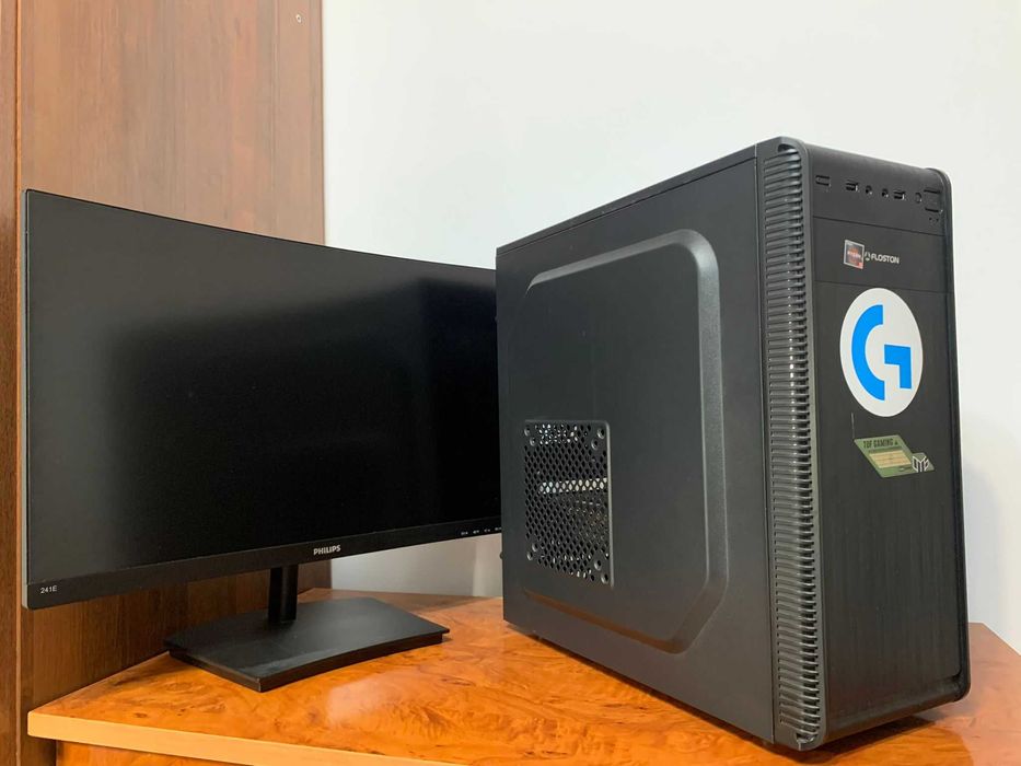 PC Gaming / editare multimedia, Windows + Monitor Philips 24 inch ...