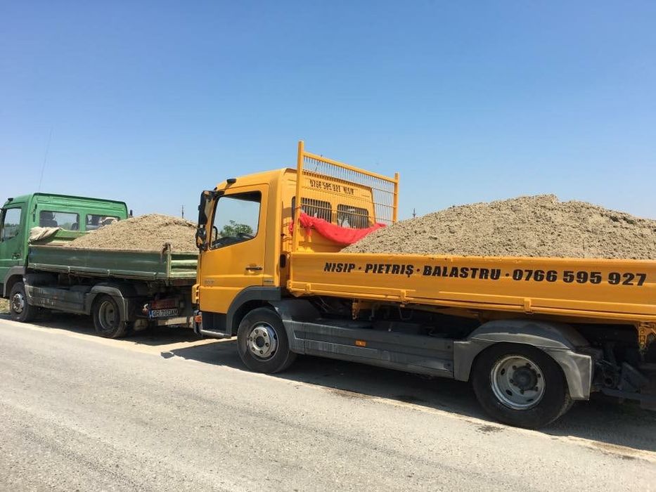 Transport vând agregate nisip balast piatra Concasata moluz demolari c ...