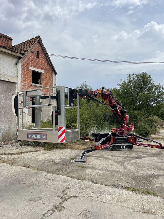 Nacela electrica tip macara spider pentru interior exterior in panta ...