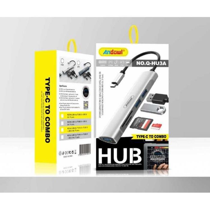 Hub USB Type C 3 Port USB 3.0 + CITITOR CARD Spliter USB Hub USB Tip C ...