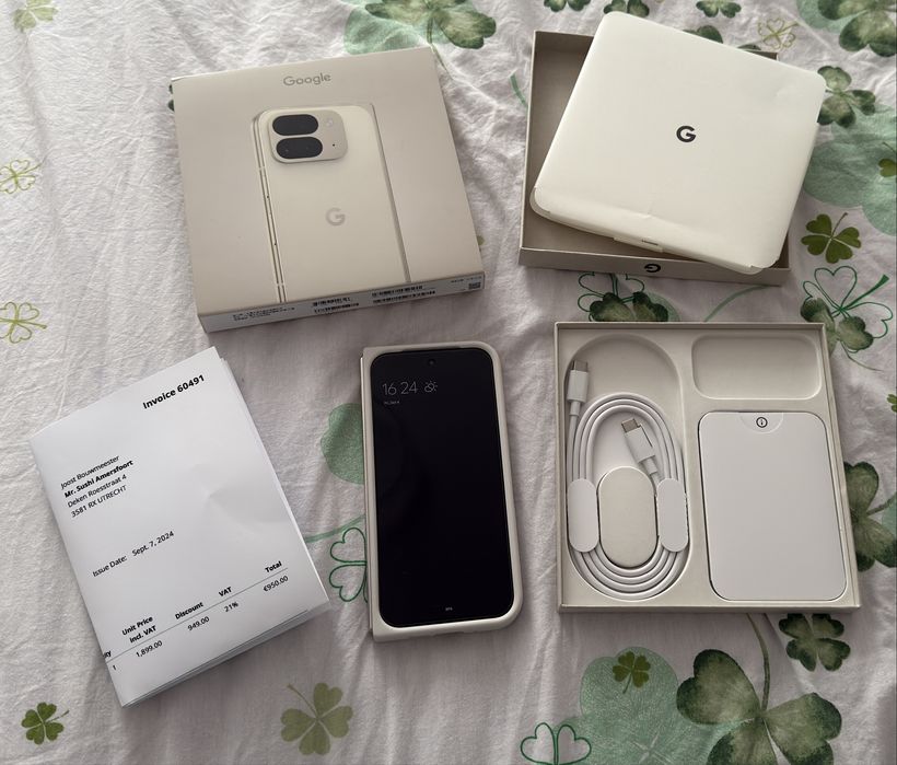 Google Pixel 9 Pro Fold | Porcelain | 256gb | 16GB Ram | Pixel Case ...