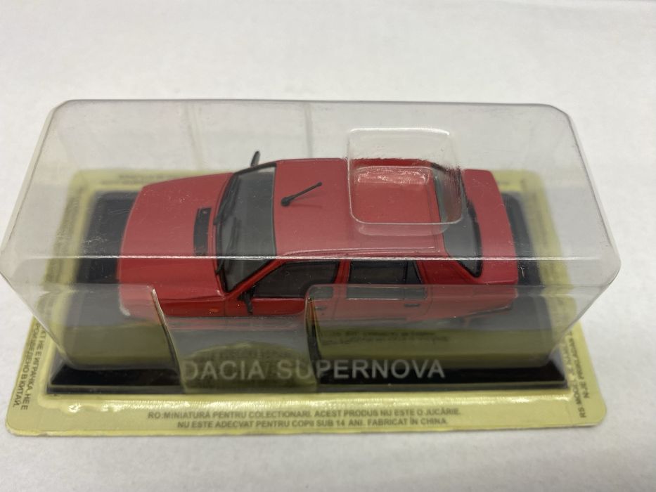 DACIA SUPERNOVA machetă auto scara 1:43(9cm) Deagostini Masini legenda ...