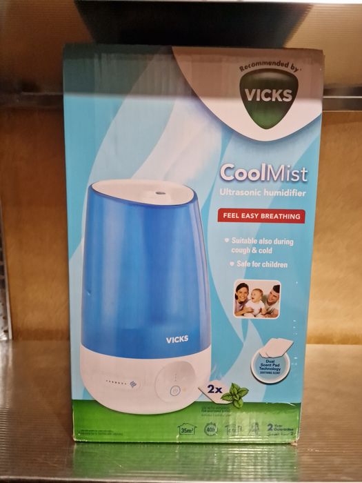 НОВ!!! Ултразвуков овлажнител, Vicks, VUL565E4, Бял гр. София Люлин 10 ...