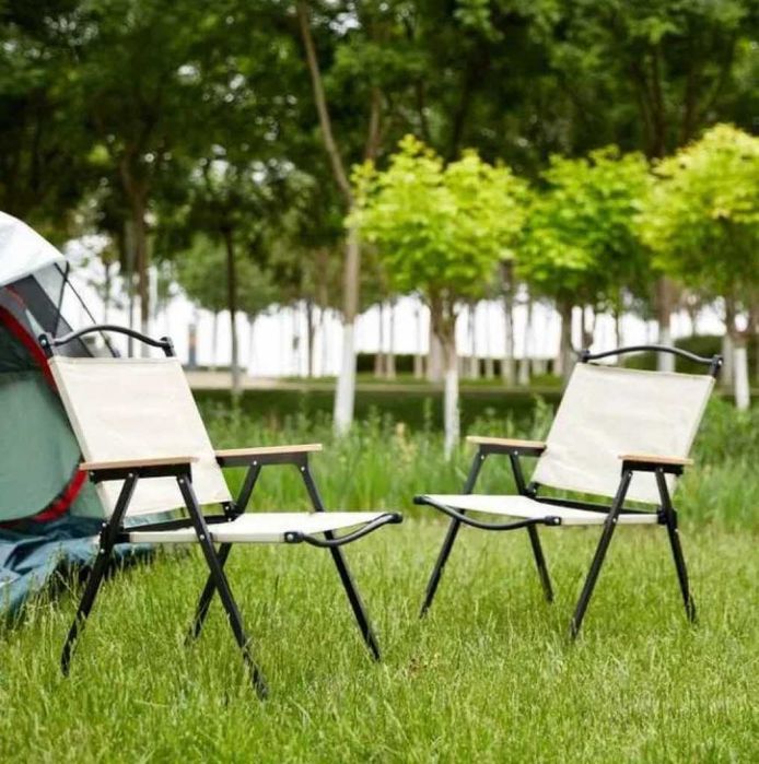 Сгъваем къмпинг стол с дървени подлакътници NS 3918/NS 3919 гр. София 7 ...