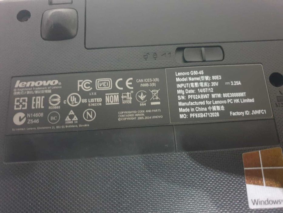 Laptop Lenovo G50-45 cu procesor AMD A8 Quad Core 8GB RAM HD 500GB ...