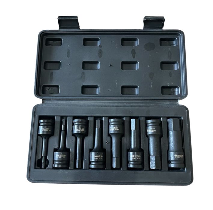 Комплект Ударни БИТОВЕ 1/2 – ШЕСТОГРАМ 8 ЧАСТИ HAWEK , HW-2049 гр ...