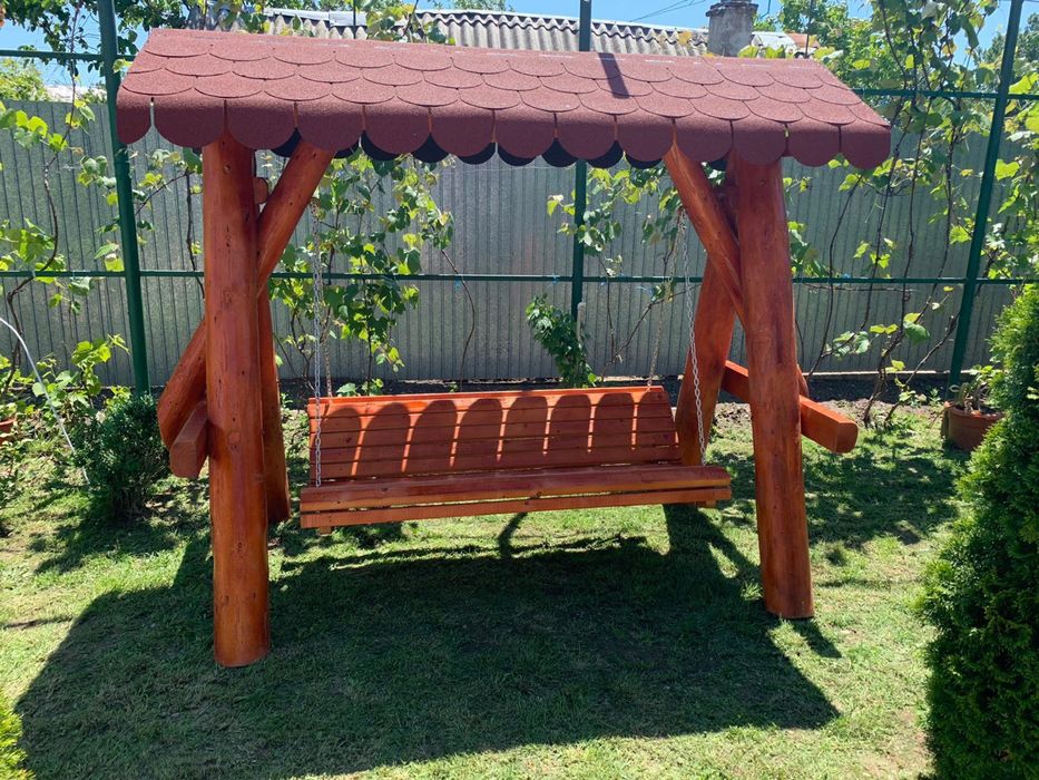 Leagan rustic , lemn masiv / balansor Mioveni • OLX.ro