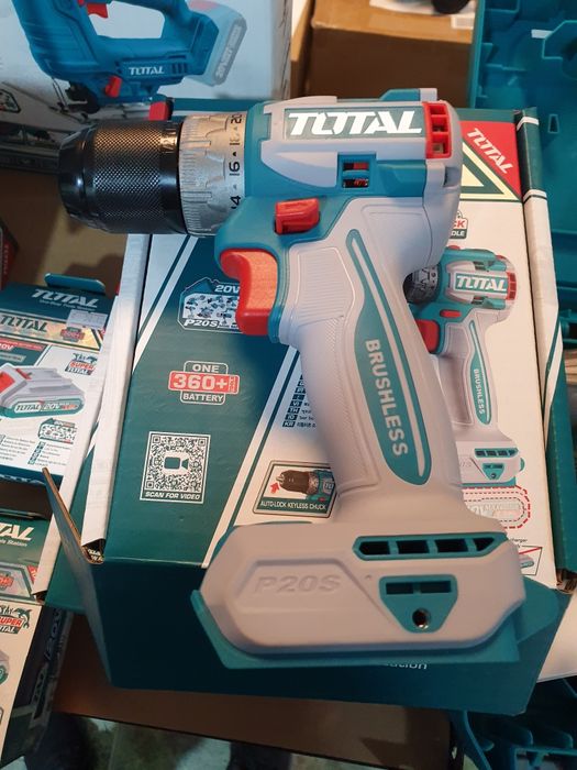 Акумулаторен ударен безчетков винтоверт TOTAL Industrial, 20 V, 60 Nm, гр. Стара Загора Три ...