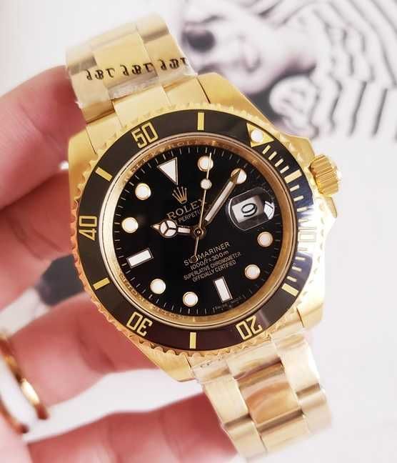 Ceas ROLEX SUBMARINER AUTOMATIC Gold&Black-Calitatea 1 Nou 2025 Redus ...