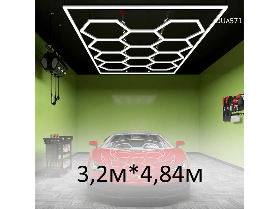 Iluminare LED pentru tavan si garaj Honeycomb 3,2m x 4,84m Bucuresti ...