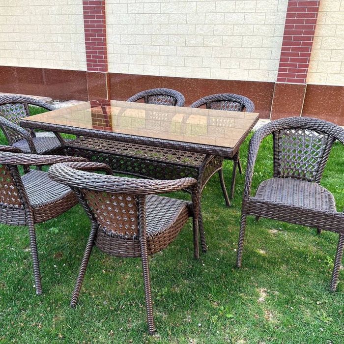 Sezon Skidkasi!! Hovliga stol stul Rotang Дачний стол стул: 1 500 000 сум - Садовая мебель ...