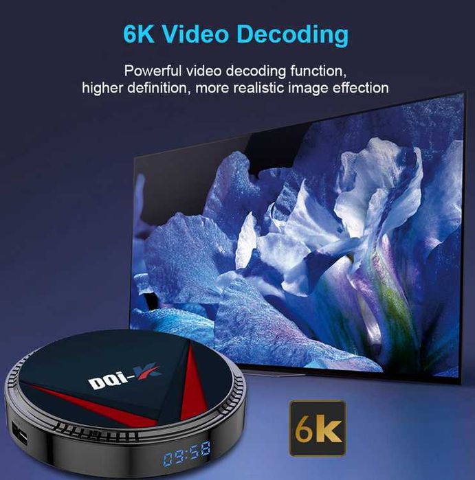 Android 12 Smart TV Box 6K,4/64gb,WiFi6,Bluetooth Targu Jiu • OLX.ro