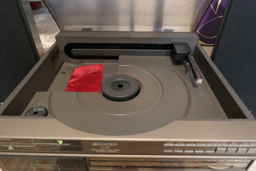 Sharp VZ-1500H RadioCasetofon Pickup Automat Redare Disc Vinyl 2 Parti ...