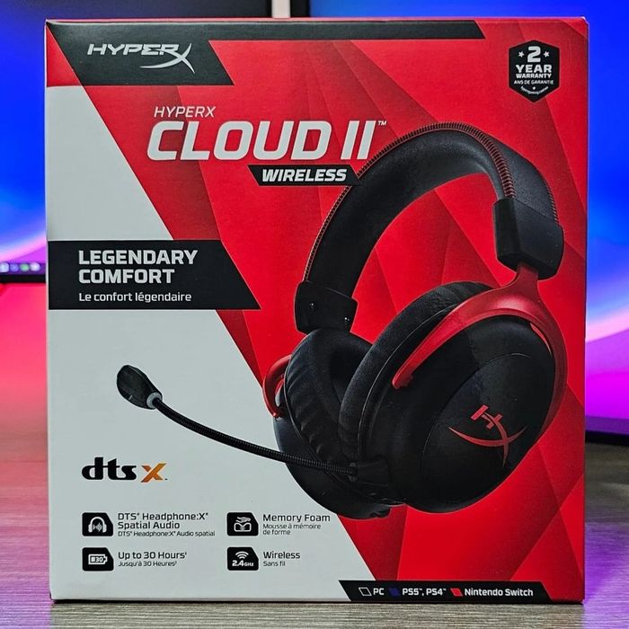 СКИДКА! Hyperx Cloud 2 Wireless 7.1 Беспроводные Наушники/Гарнитура ...