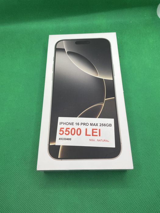 Iphone 16 Pro Max 256gb Natural •Amanet Crangasi Lazar•49330 Bucuresti Sectorul 6 • OLX.ro