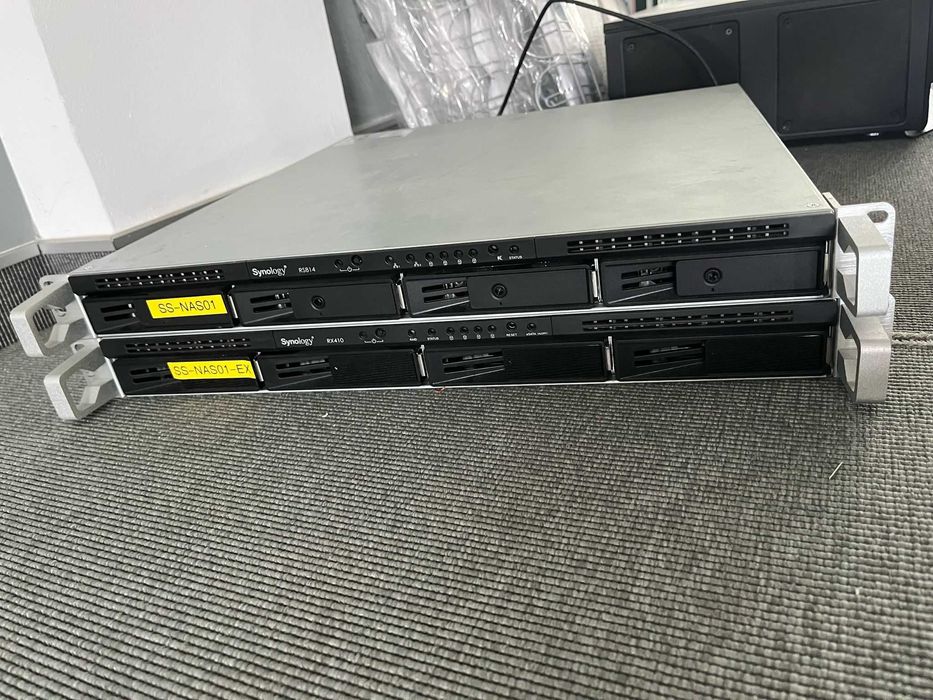 NAS Synology RackStation RS814 + eSATA expansion RX410 + 2 HDD 4TB Cluj ...
