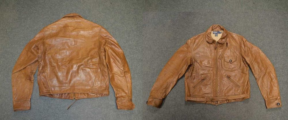 Geaca/ Jacheta barbati piele POLO Ralph Lauren originala aviator Satu ...