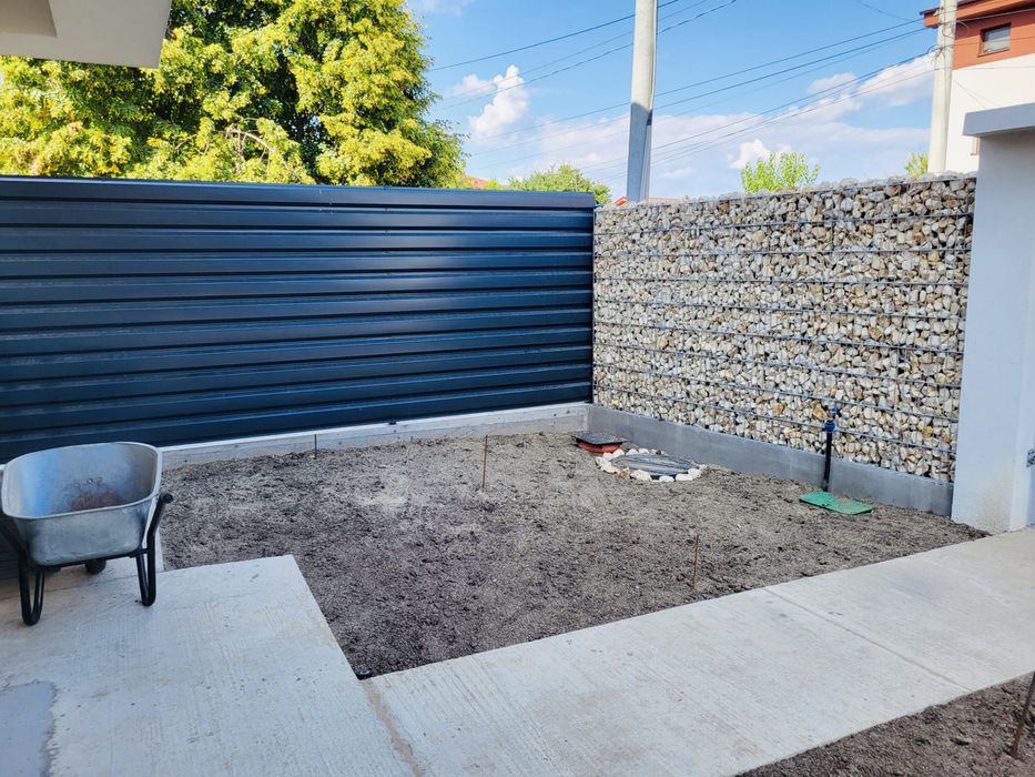 Gard din tabla cutata Viking model T35 fatada, vopsita electrostatic ...