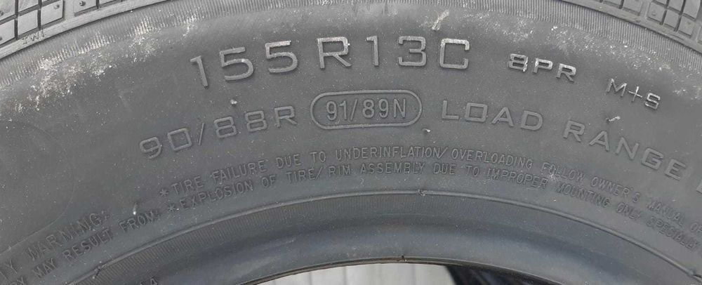 155 R13C (155/80 R13C), 90R, SECURITY, Anvelope de remorca M+S Bacau ...