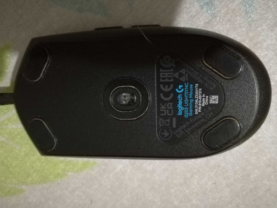 Mouse USB cu fir Logitech G203 Lightsync Optical 8000 DPI RGB Maus ...