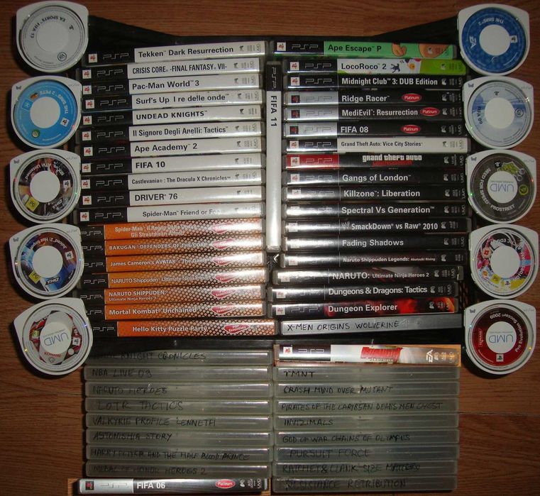 65 de Jocuri originale PSP PlayStation Portabil UMDuri Bucuresti ...