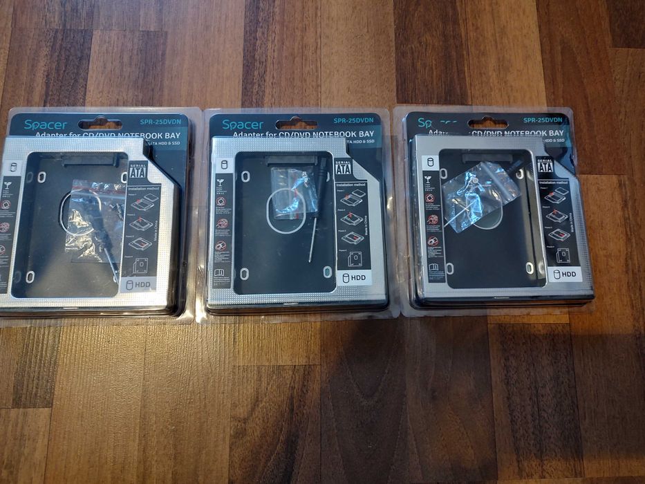 HDD Caddy Spacer HDD/SSD pentru unitati optice de tipul 12.7 mm Valu ...