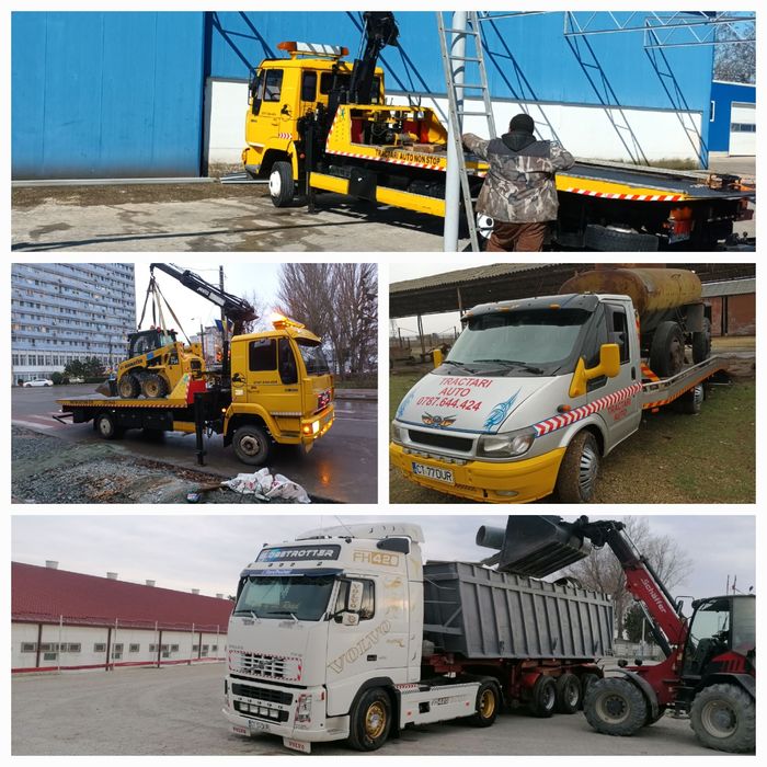 Tractări auto și utilaje Macara de 14 metri cu platformă ,Nacela prb ...