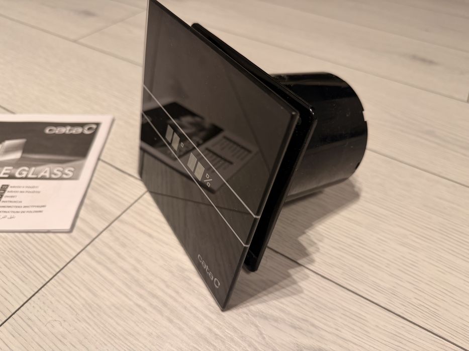 Ventilator baie CATA E-100 GTH BK, senzor umiditate, timer, afisaj LED ...