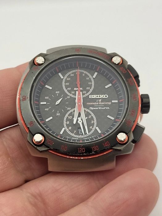 Seiko Honda F1 Racing Team Chronograph CEAS ref. 7T62 0HV0 Negru 42mm ...