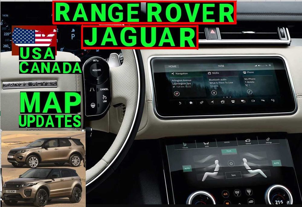 2024 навигация ъпдейт Jaguar Range Rover Incontrol Touch Pro Duo Ягуар ...