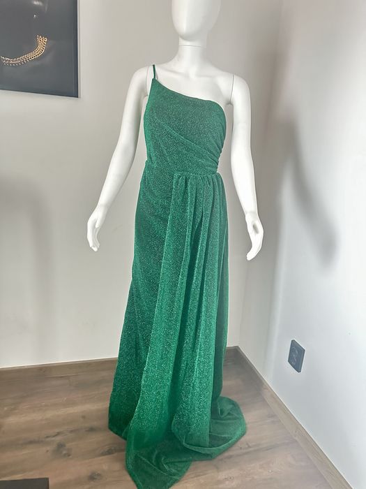 Rochie lunga eleganta ocazie/eveniment/seara verde XL Mogosoaia • OLX.ro