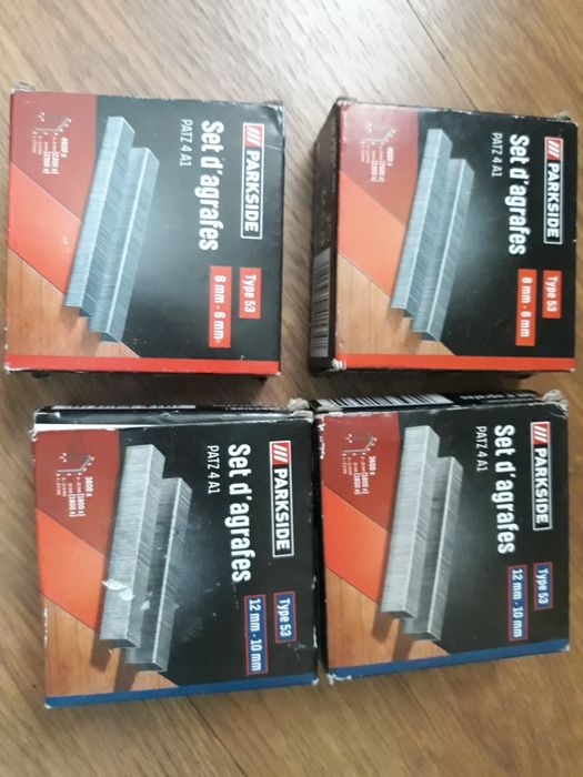 Capse,cuie,agrafe capsator parkside /tip 53/tip 55/tip 47 pneumatic ...