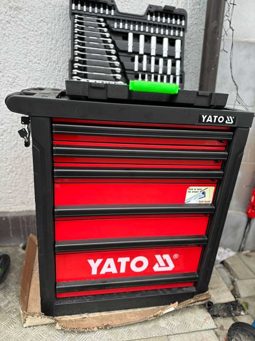 Dulap scule YATO 177 piese.Banc de lucru Yato utilat.Carucior scule Sibiu • OLX.ro