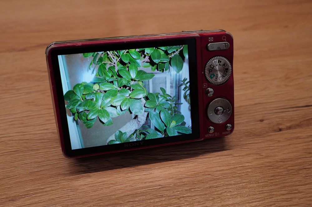 Aparat foto Sony Cybershot Pink 12Mp lentile Zeiss digital W230 ...