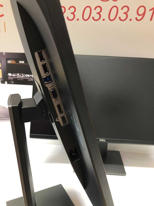 Monitor LED Dell 24", Full HD, Flicker Free, Pivot, P2419H, garantie ...