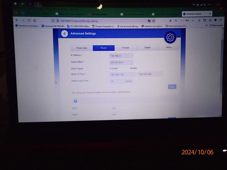 Router/Hotspot mobil 4G ZTE MF920U cu port antenă, 150mbs necodat Bacau ...