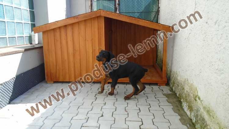 Cusca,cotet caine din lemn,izolat termic - Model cu terasa Campina • OLX.ro