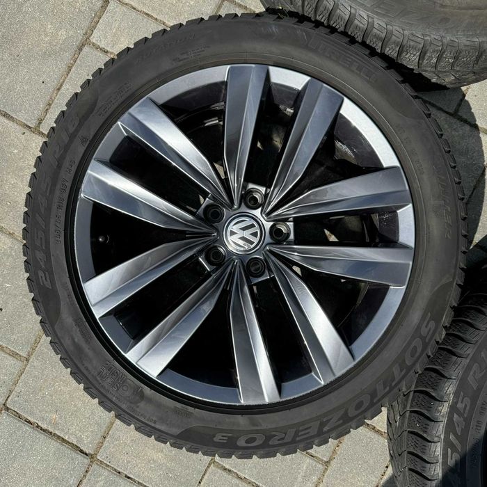 Roti cu jante originale VW Passat B8 Almere si anv iarna 245 45 18 ...
