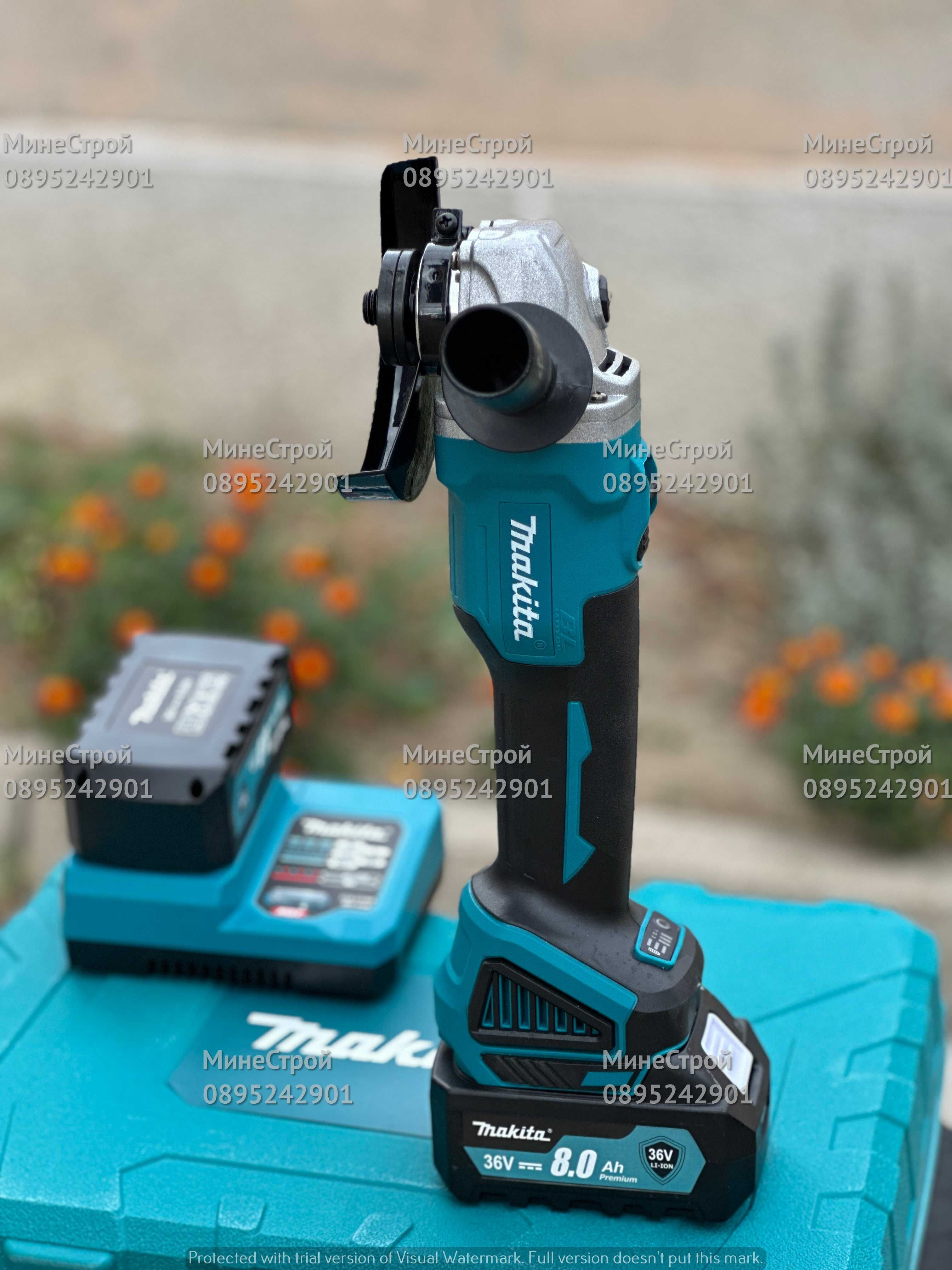 Акумулаторен БЕЗЧЕТКОВ Ъглошлайф MAKITA 36V 8.0Ah МАКИТА ФЛЕКС гр ...
