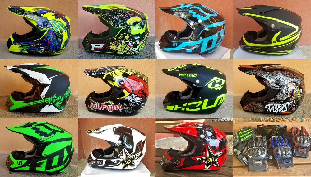 Casca+Ochelari+Manusi+Cagula Atv/Cross/Enduro/moto/mx/mtb Arad • OLX.ro