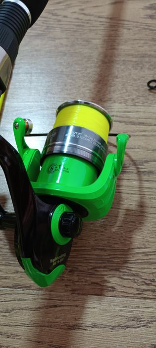 Set 3 Lansete Feeder 3.0m ROBINHAN Bolentino + 3 Mulinete FL QC5000 ...
