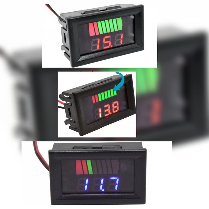 Voltmetru 12V-72V Nivel Incarcare Voltmetru Voltmetru Indicator Stare ...