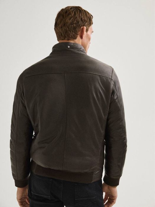 Geaca din piele Massimo Dutti, reversibila Iasi • OLX.ro