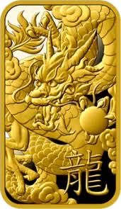 Lingou AUR 24K 10 G ARGOR HERAUS Editie speciala Year of the Dragon ...