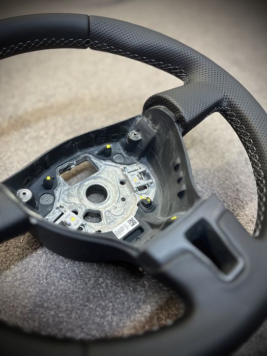 Volan piele Nappa VW Passat B7 Golf 6 Touran Jetta Tiguan 2010-2016 ...