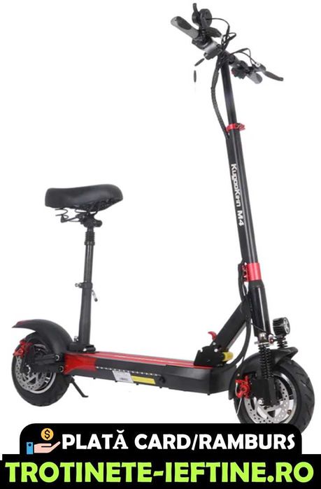 Trotineta electrica, viteza maxima 45 km/h, Motor 500w, roti 10 inch ...