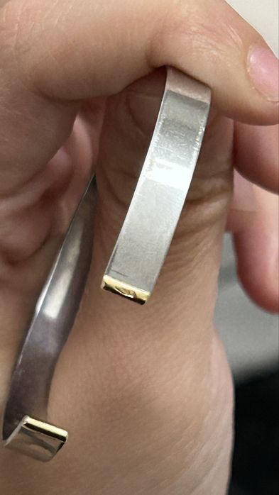 Bratara din argint si bobite aur 14k tip cartier Oradea • OLX.ro