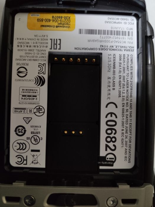 PDA Scanner Coduri Bare Zebra MC55A0 Windows WIFI Infrarosu Bluetooth ...